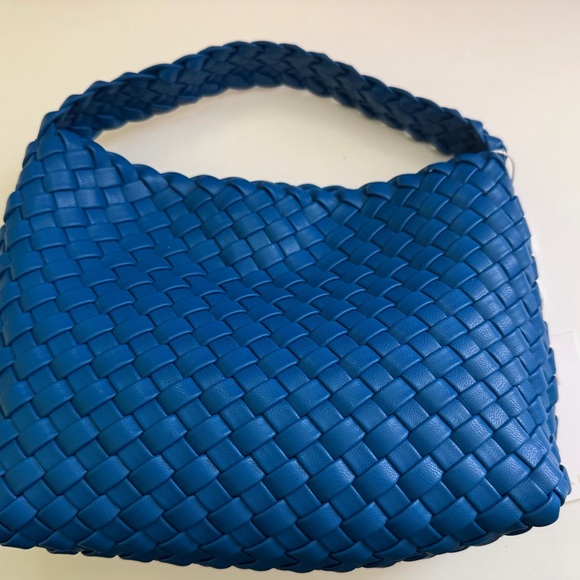 Moda Luxe | Bags | Moda Luxe Blue Woven Crossbody Bag | Poshmark